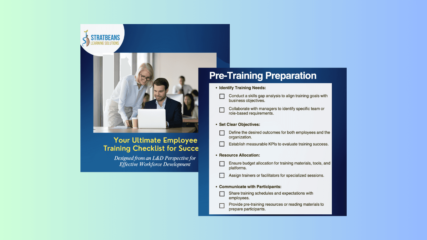 Employee Training Checklist - Stratbeans Learning Solutions