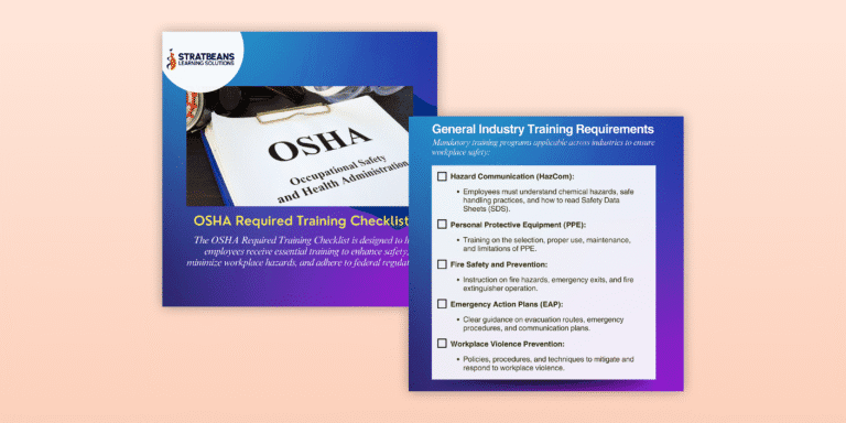 OSHA Required Training Checklist - Stratbeans Learning Solutions
